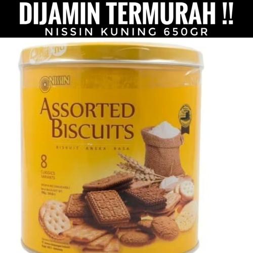 Jual NISSIN Assorted Biskuit Kaleng Kuning Yellow Biscuit - Jakarta ...