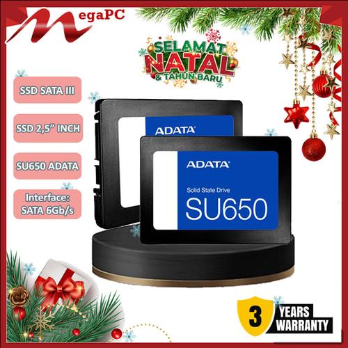 Promo SSD SATA III SU650 ADATA 128GB - 256GB - 512GB - 1TB Solid State Drive - 256GB - Kota ...