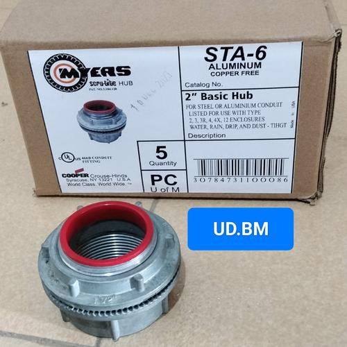 Jual MYERS HUB STA-6 ALUMINUM COPPER FREE 2" BASIC HUB. COOPER CROUSE ...