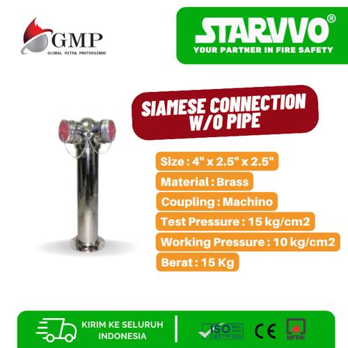 Jual Siamese Connection MCH with Pipe 2.5 X 2.5 INCH Fire Hydrant ...