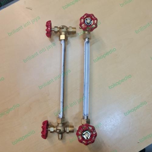 Jual water gauge/Level gauge/sight glass kuningan 1/2" inch Panjang ...