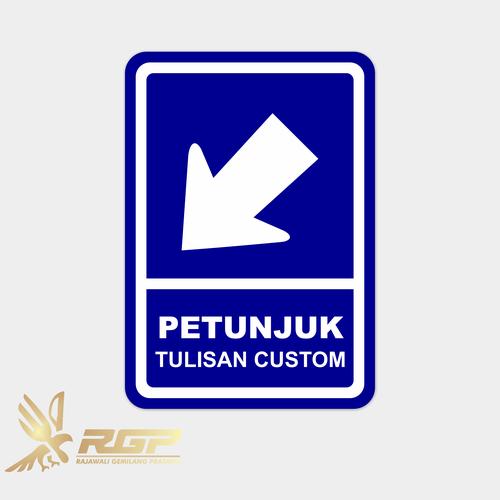 Jual Rambu petunjuk Panah kiri serong bawah Alumunium - Alumunium 1.2mm ...