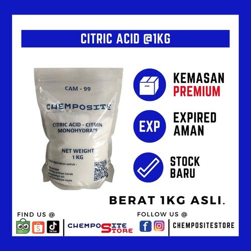 Jual Citric Acid monohydrate / citrun / asam sitrun PUSAT - 1kg (1000GR ...