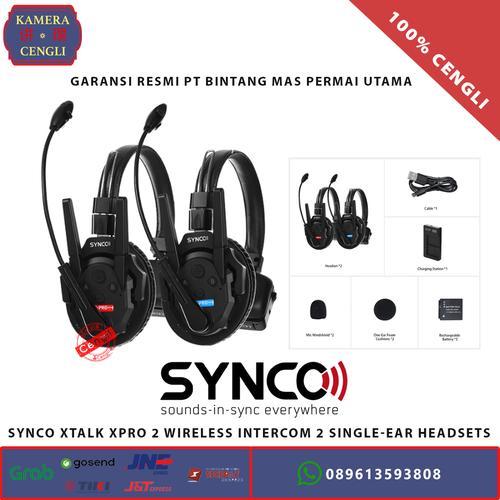 Jual Synco X-Talk X2 Wireless Intercom System with 2 Single-Ear ...