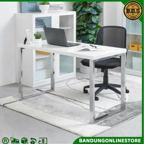 Jual Meja Kantor Minimalis Premium Putih Informa Meja Kerja Benne ...