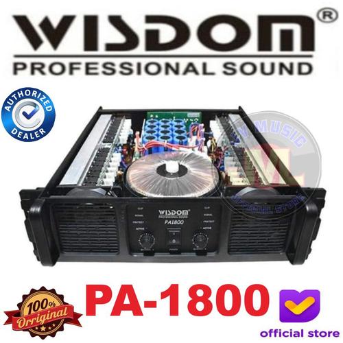 Jual Wisdom PA1800 2-Channel Power Amplifier Original Wisdom Pa-1800 ...
