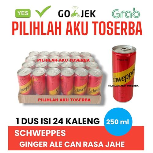 Jual Schweppes Tonic Water GINGER ALE DRINK Kaleng CAN 250 ml - ( HARGA ...