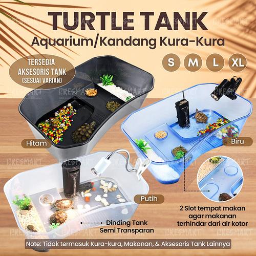 Jual Tank Kura Aquarium Kandang Ember Bak Kotak Vivarium Turtle Tank Akuarium Torto Kura Air ...