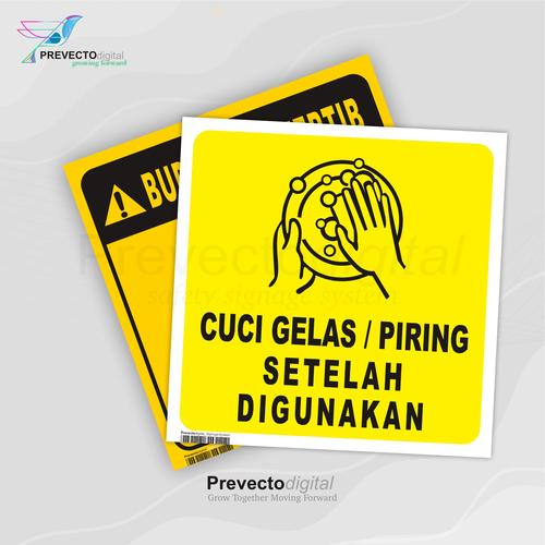 Jual Sticker Himbauan Cuci Piring Setelah Digunakn - Jakarta Barat ...