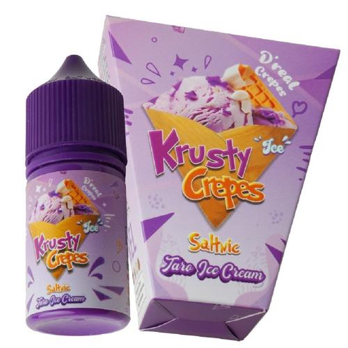 Jual SALTNIC - KRUSTY CREPES V6 TARO ICE CREAM SALT NIC 30ML 15MG 30MG ...