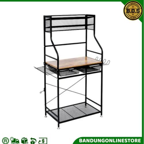Jual Work Bench Dengan Laci Mesh 70x40x137 Cm Hitam Maxbuilt Meja Kerja ...