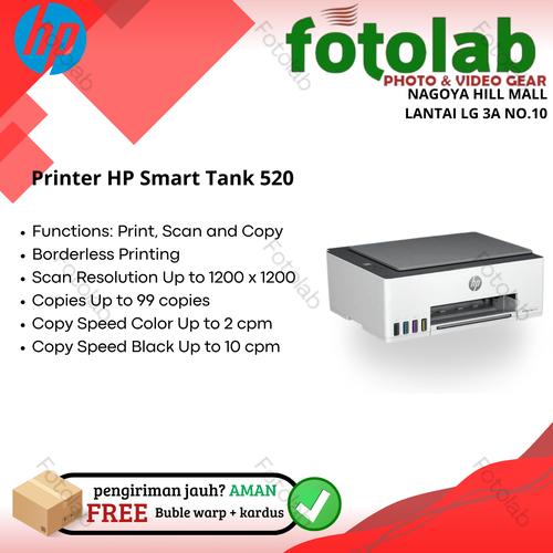 Jual HP Smart Tank Printer 520 - Kota Batam - Fotolab.batam | Tokopedia