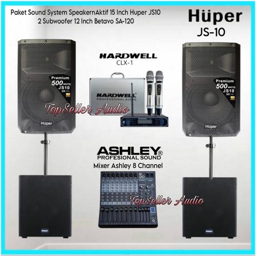 Jual Paket Sound System Outdoor Speaker Aktif 15 Inch Huper JS10 2 ...
