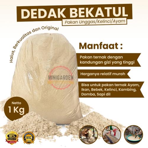 Jual DEDAK BEKATUL 1KG pakan ayam dedak padi halus pakan ternak - Kota ...