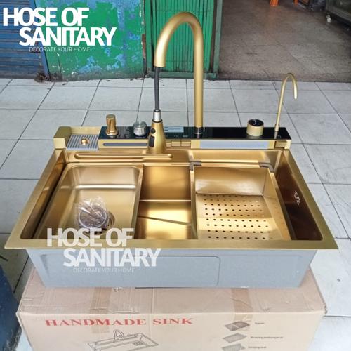 Jual Kitchen sink Luxury Piano 7545 GOLD Stainless SUS 304 / Bak Cuci ...