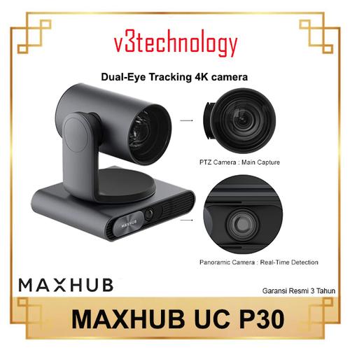 Jual MAXHUB UC P30 - 4K Intelligent Dual-Eye Tracking PTZ Camera ...