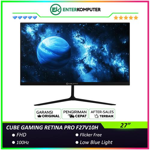 Promo Monitor CUBE GAMING RETINA PRO F27V10H 27" FHD IPS Frameless ...