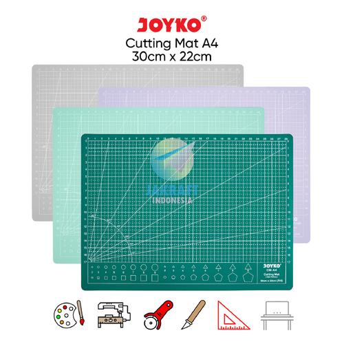 Promo Cutting Mat 2 Sisi A4 JOYKO CM-A4 Sedang Tebal Anti Licin Self Healing - Hijau / Green ...