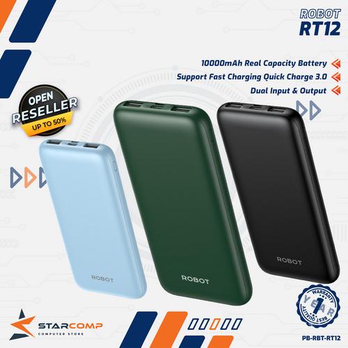 Jual Robot RT12 Powerbank 10000 mAh Type C Micro USB Slim Dual Input ...