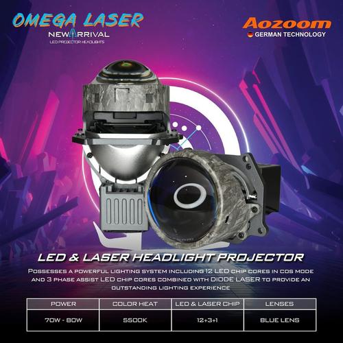 Jual AOZOOM OMEGA - LED & LASER HEADLIGHT PROJECTOR - Kota Surabaya ...