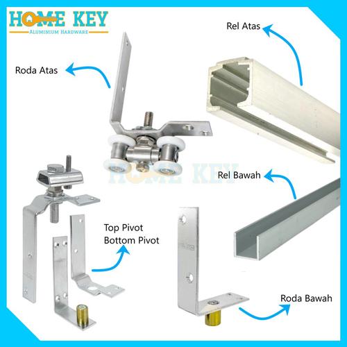 Jual Rel Pintu Lipat Alumunium Dekson 7166 1 Set 5 Daun - Kota ...