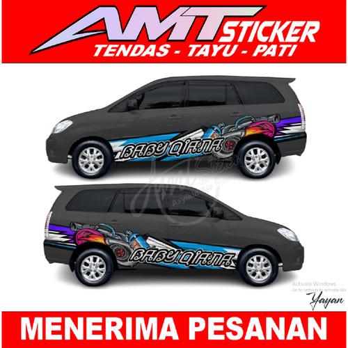 Jual Stiker Decal + Body Samping Mobil Inova Tahun 2008 Ukuran 240 X 68 ...