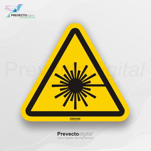 Jual Sticker Safety Sign K3 Standar ISO 7010 Simbol Bahaya Laser ...