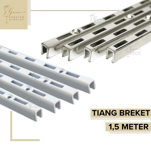 Jual TIANG BREKET DINDING 1,5 METER / REL TIANG BRACKET - 1,5 CHROME ...