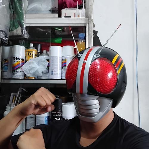 Jual Kamen rider black helm resin 1:1 cosplay - Kab. Sumedang - Deanz ...