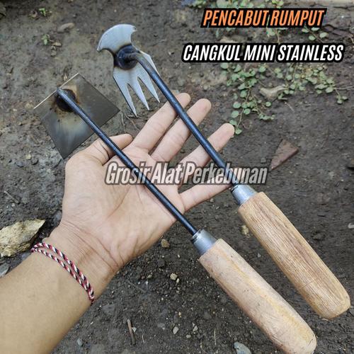 Jual Alat Pencabut Rumput Cangkul Mini Stainless - Paket 2 PCS Taman ...