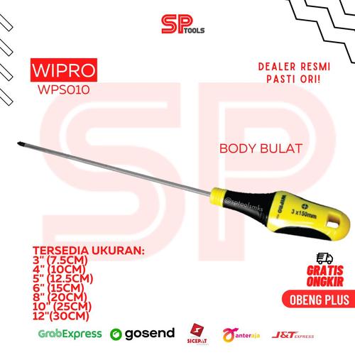 Jual OBENG SCREW DRIVER BUNGA PLUS (+) BODY BULAT KECIL 3" / 4" / 5 ...