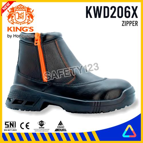 Jual Kings KWD 206X Sepatu Safety Shoes King's KWD206 Honeywell Zipper ...