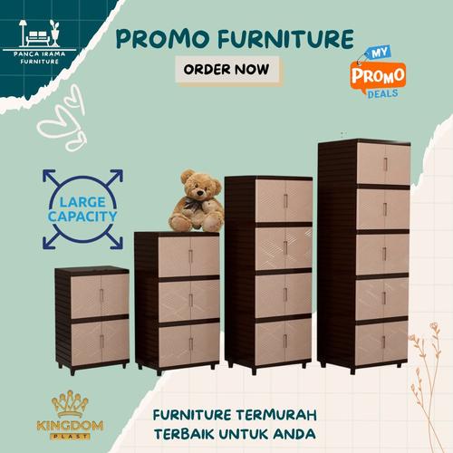 Jual LEMARI / RAK SUSUN KINGDOM PLAST VIRUS SERBAGUNA 2/3/4/5 SUSUN ...