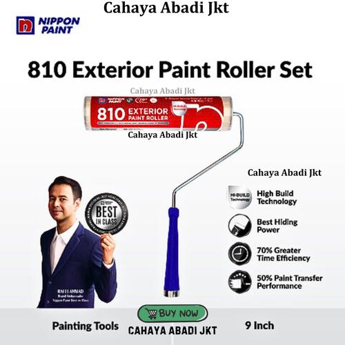 Jual Roll Kuas Set Nippon 810 Exterior 9in / Roller Cat Nippont Paint ...