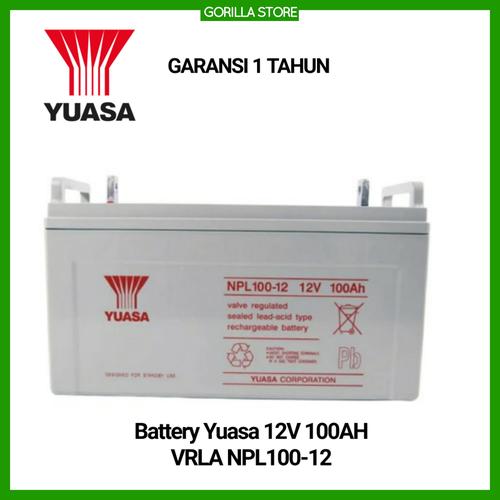Jual Baterai Aki VRLA YUASA 12V 100AH - NPL100-12 - Jakarta Pusat ...