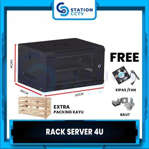 Jual WALLMOUNT RACK 4U SINGLE DOOR / RACK SERVER 4U WITH PACKING KAYU - UNIT ONLY - UNIT ONLY ...