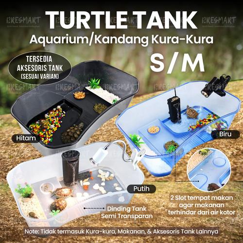 Jual Turtle Tank S M Tempat Kura Kura Air Bak Ember Aquarium Akuarium Kandang Kura2 Brazil Kecil ...