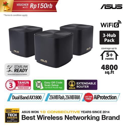 Jual ASUS ZenWiFi AX Mini XD4 AX1800 ( 3 Pack ) Zen WiFi 6 Mesh Router ...