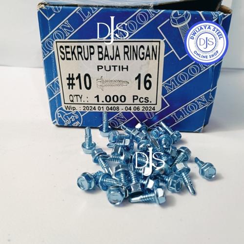 Jual BAUT BAJA RINGAN PUTIH 10X16 LION SEKRUP ROOFING BAJA RINGAN ...