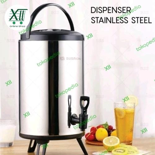 Jual SUBRON Stainless Dispenser Hot Cold Coffee Water Jug 8~10~12 LiTER ...