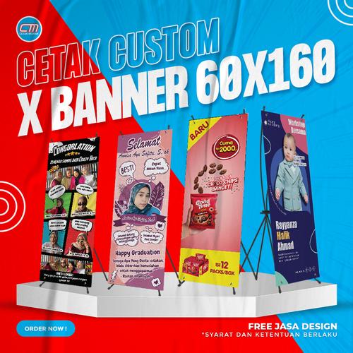 Jual Cetak X Banner ukuran 60x160/ Standing Banner/ Bahan Tebal ...
