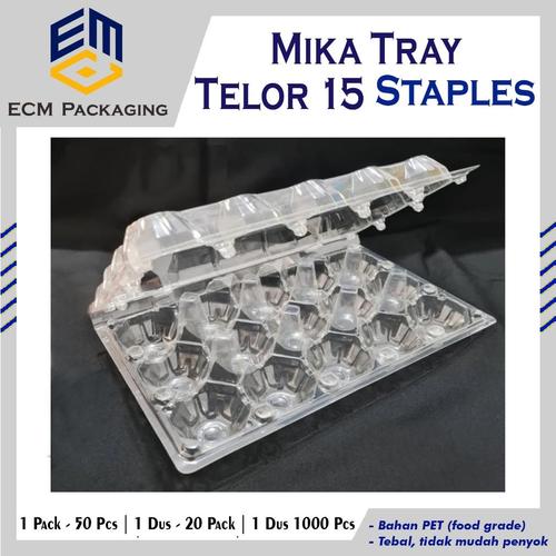 Jual Mika Telur Isi 15 Staples / Mika Telor 15 | Egg Tray 50Pcs - Kota ...
