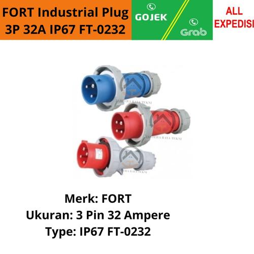 Jual FORT Industrial plug IP67 FT-0232 3 Pin 32A - Jakarta Utara - Sejahtera Raya Teknik | Tokopedia
