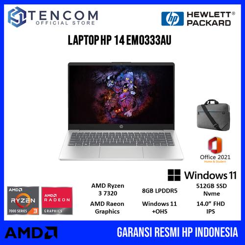 Promo HP 14-em0332AU/em0333AU Ryzen 3-7320U 8GB 512GB w11 14"FHD IPS ...