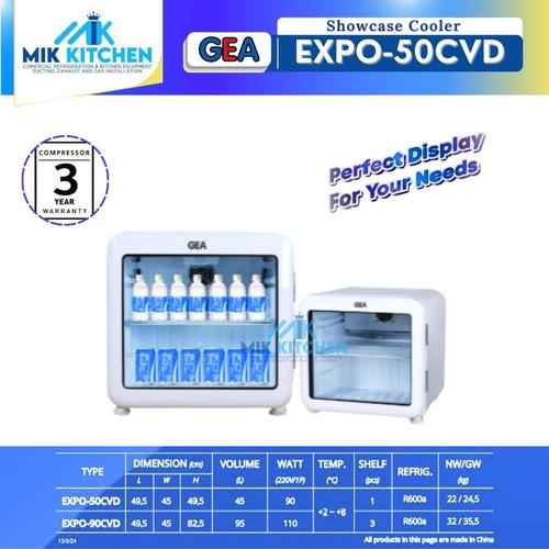 Jual GEA Display Chiller / Showcase Cooler WHITE EXPO-50CVD / EXPO ...