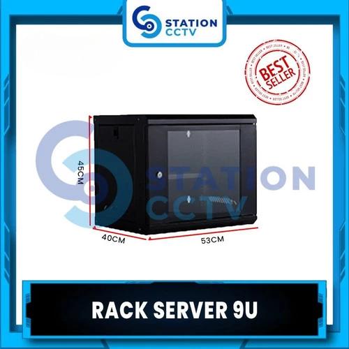 Jual WALLMOUNT RACK 9U SINGLE DOOR / RACK SERVER 9U WITH PACKING KAYU ...