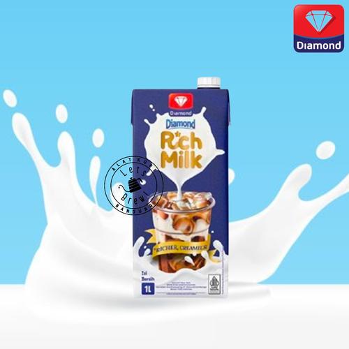 Jual UHT Diamond RICH MILK Plain 1L / Susu UHT Diamond RICH MILK Plain ...