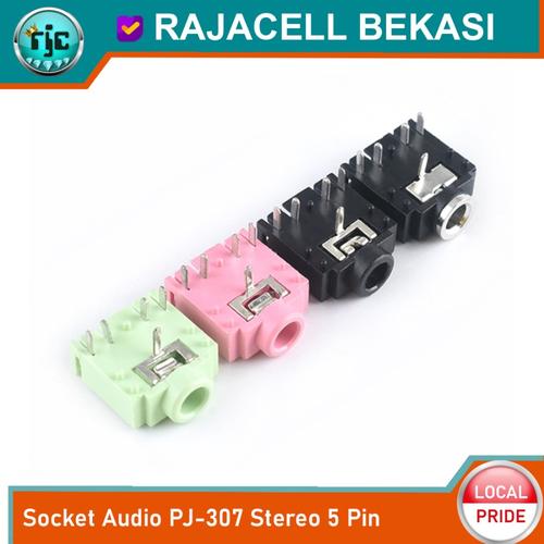 Jual PJ-307 3.5mm Stereo Jack Socket Audio Jack Connector PCB Socket ...