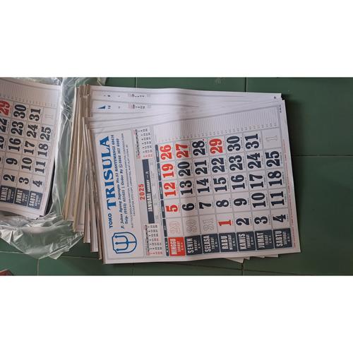 Jual Kalender Dinding SI KK 04 Plus Custom Desain Sablon 1 Warna 12 ...