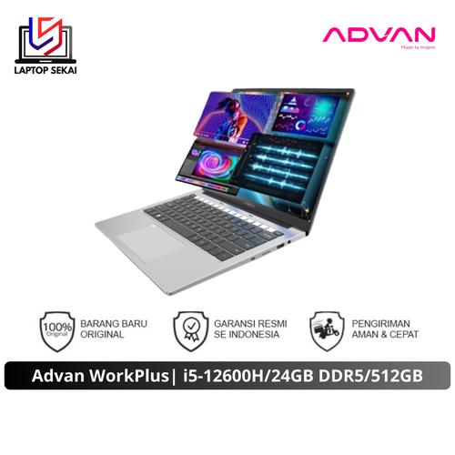 Jual Advan WorkPlus Intel Core i5-12600H 24GB DDR5 512GB SSD 14"FHD+ ...